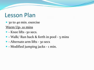 Water Aerobics Group | PPTX