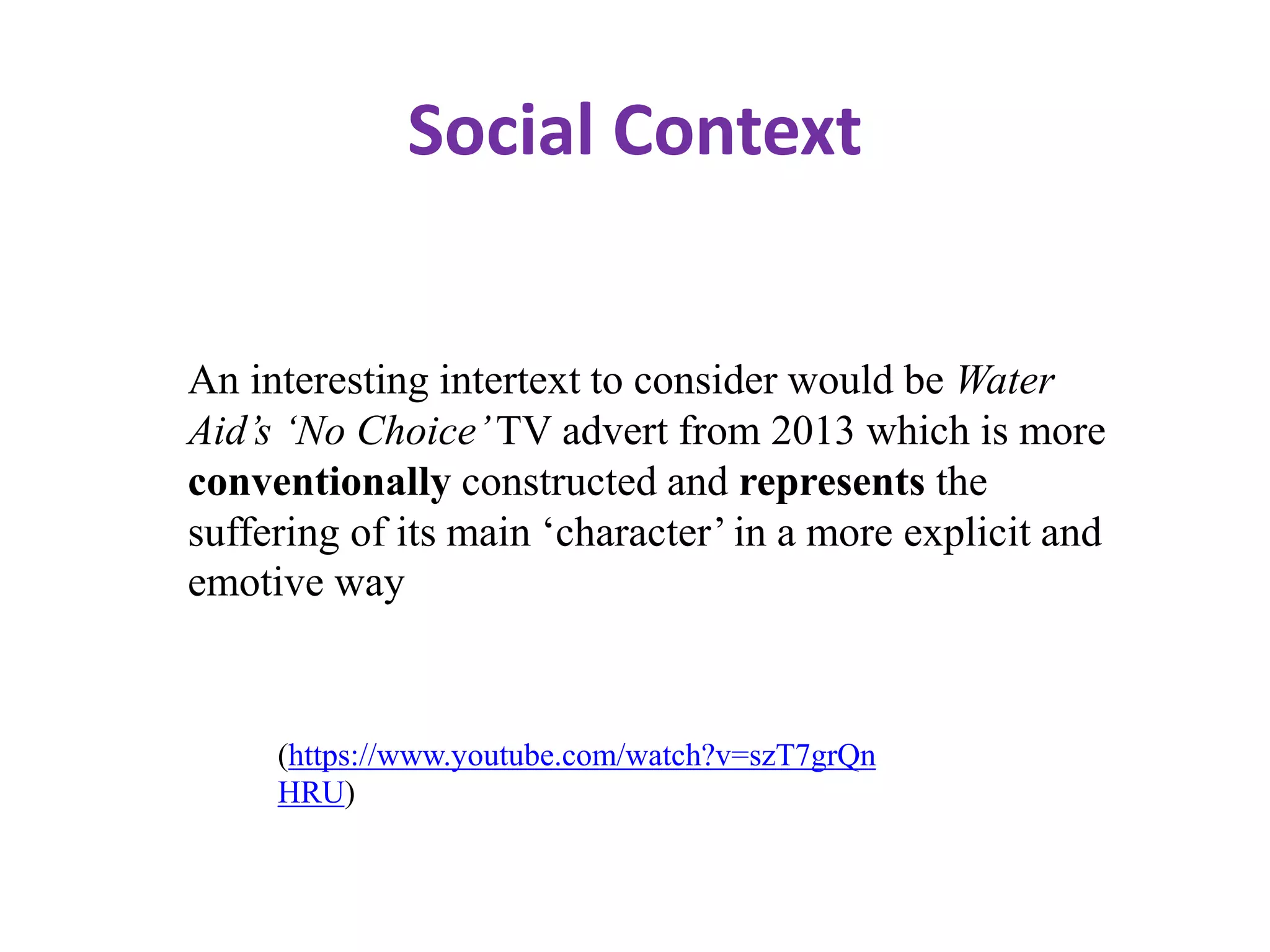 Water aid and representation | PPTX