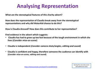 Water aid and representation | PPTX