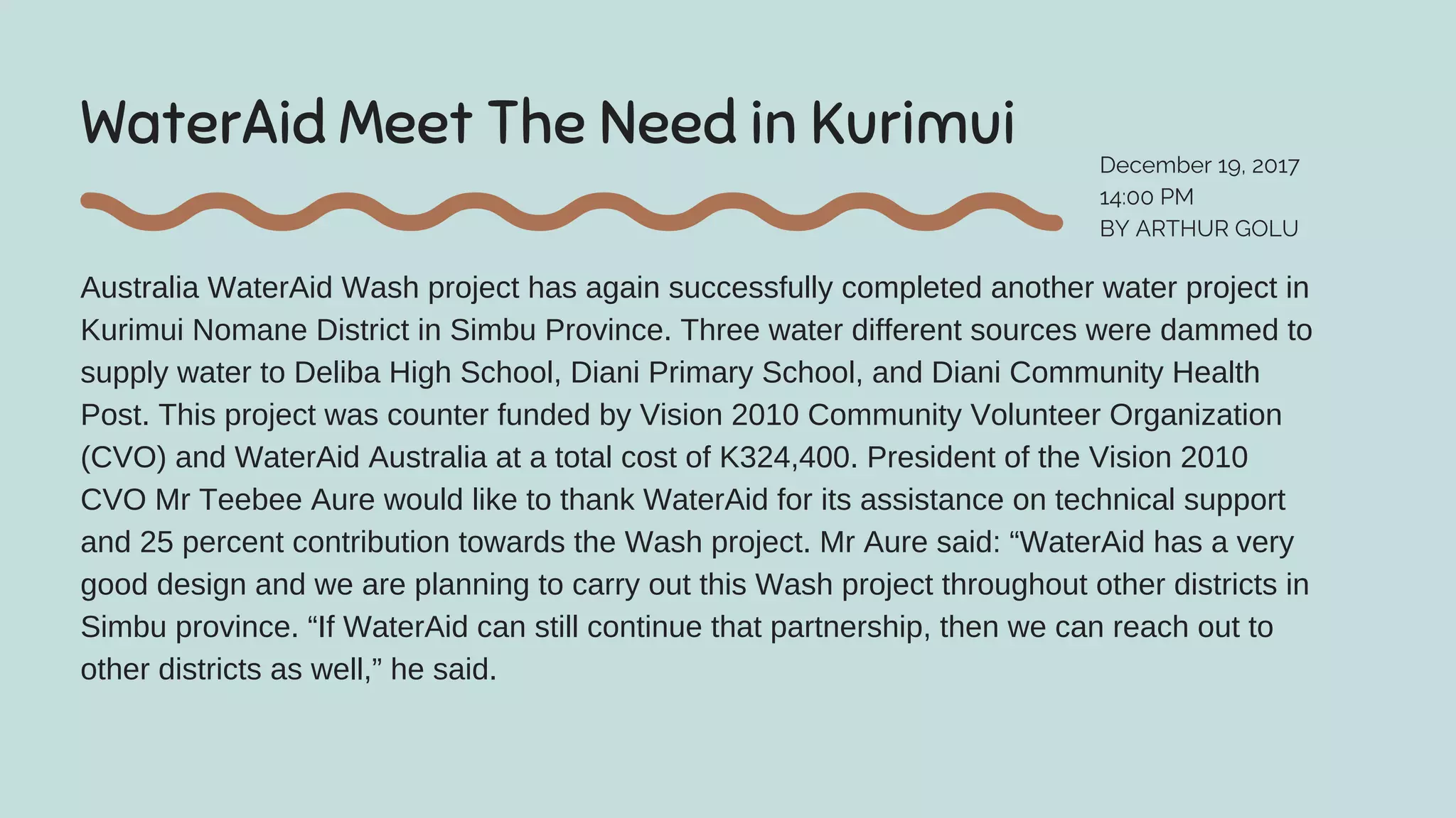 Presentasi MPKT B - NGO Water Aid | PDF