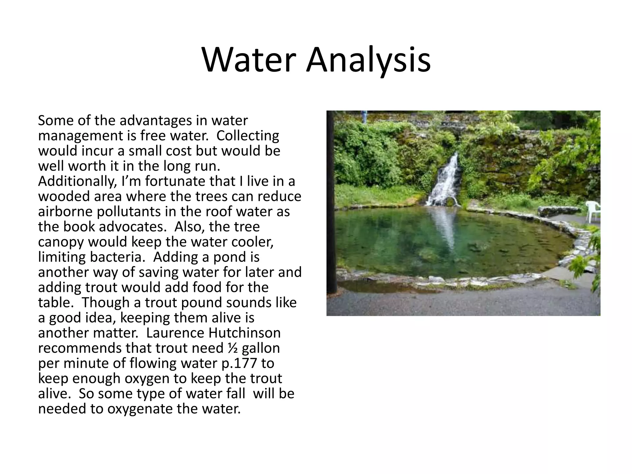 Water analysis | PPT