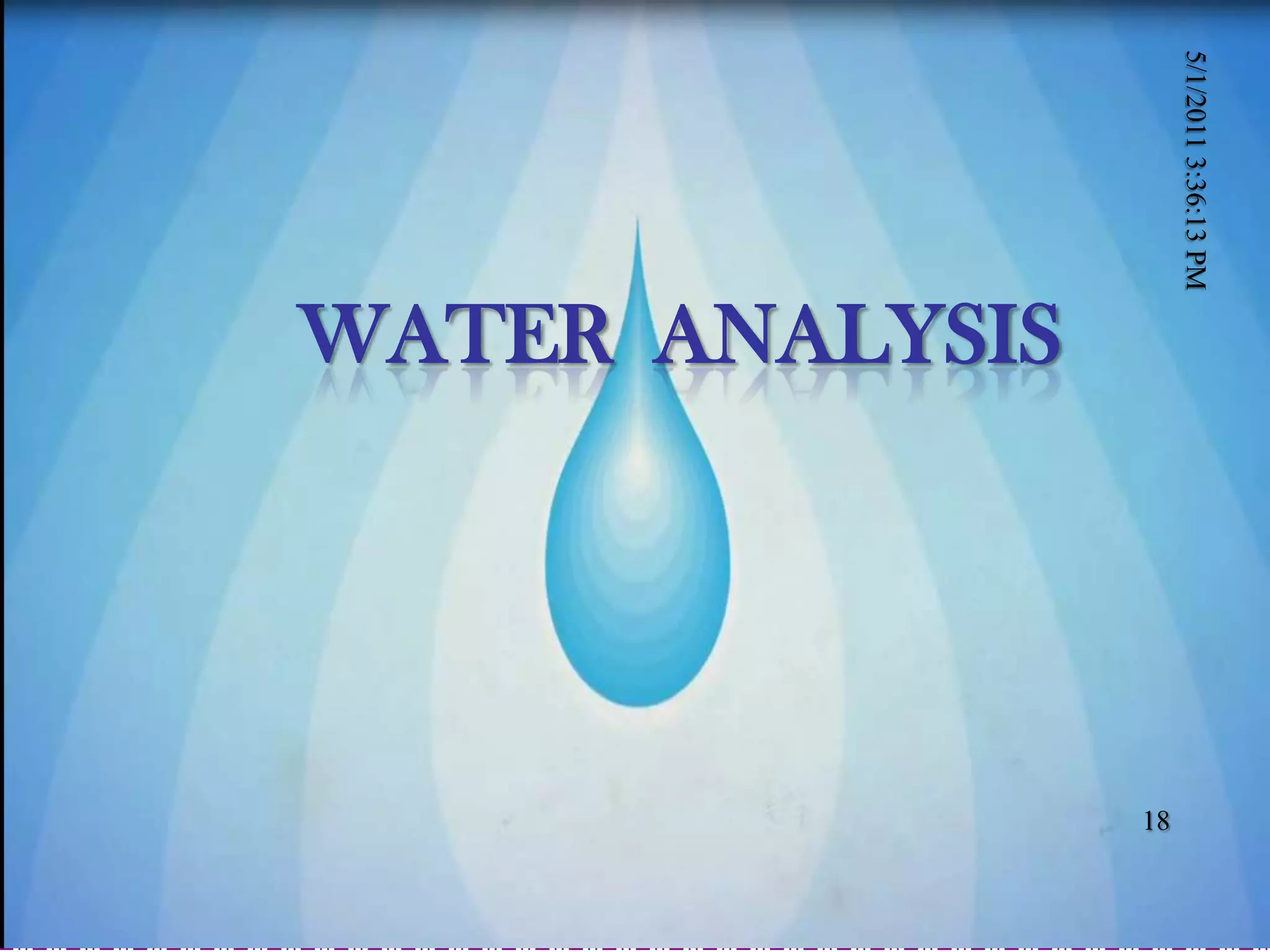 Water Analysis | PPTX