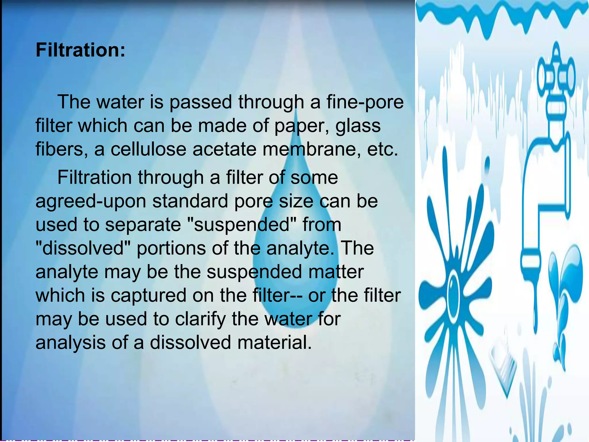 Water Analysis | PPTX