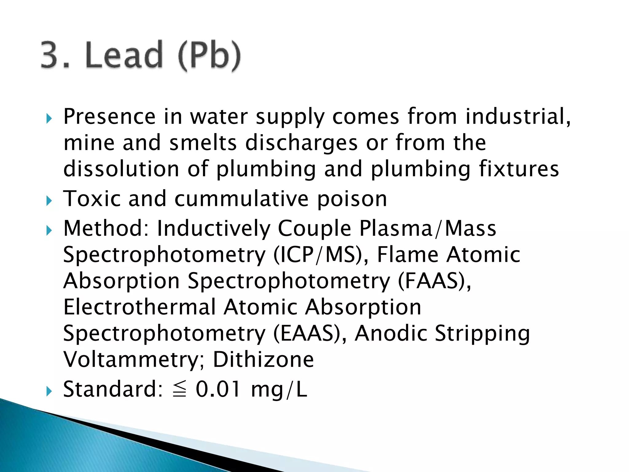 Water Analysis for Drinking Water | PPTX