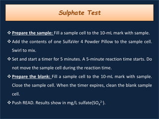 Water analysis and testing | PPTX