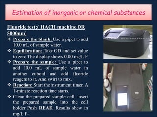 Water analysis and testing | PPTX