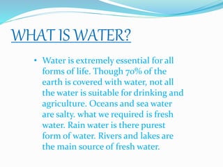 water and agriculture | PPTX