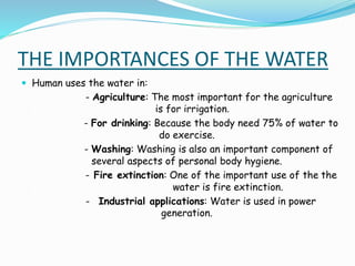 water and agriculture | PPTX