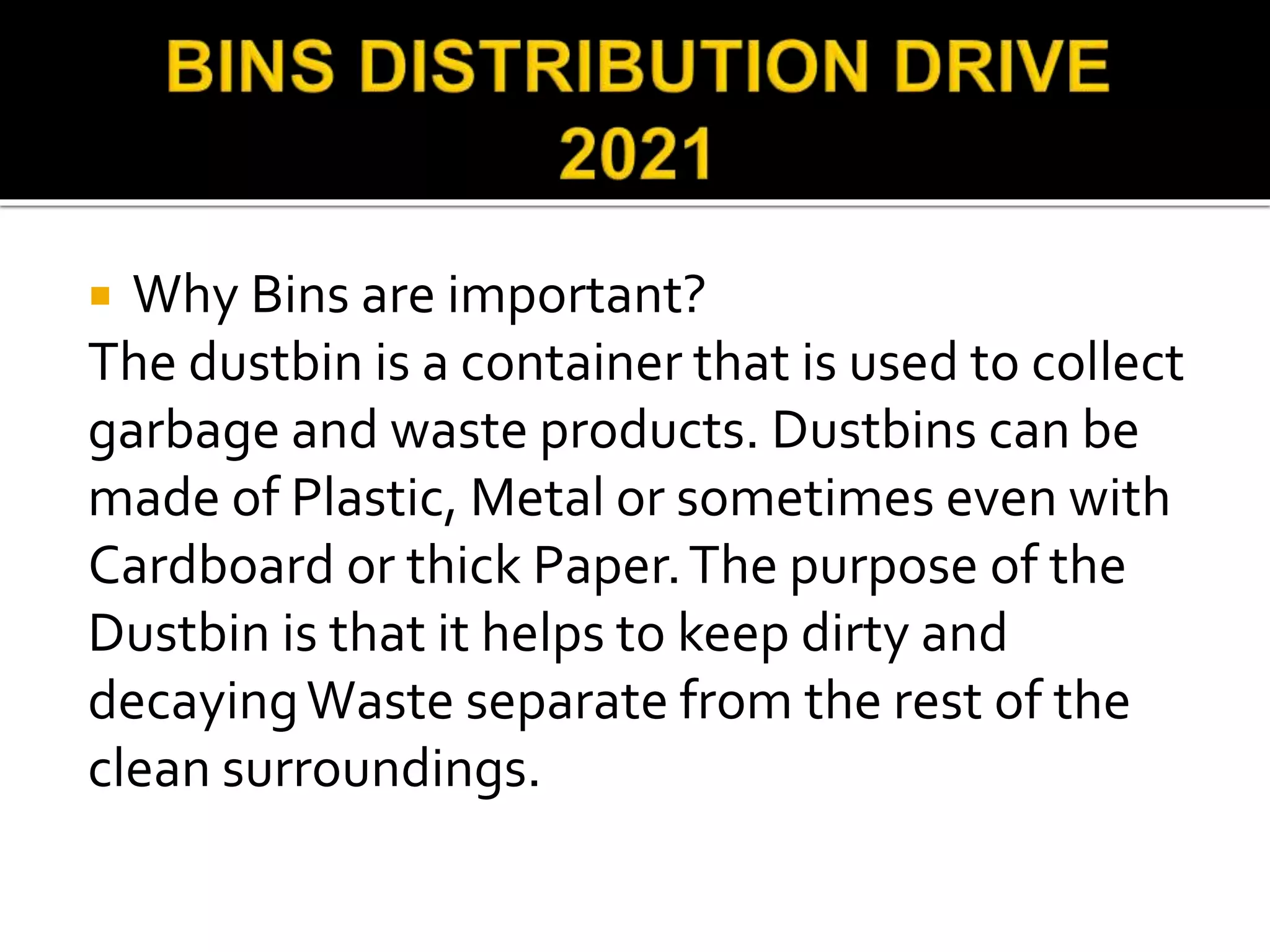 WATER AND BINS DISTRIBUTION DRIVE 2021.pptx