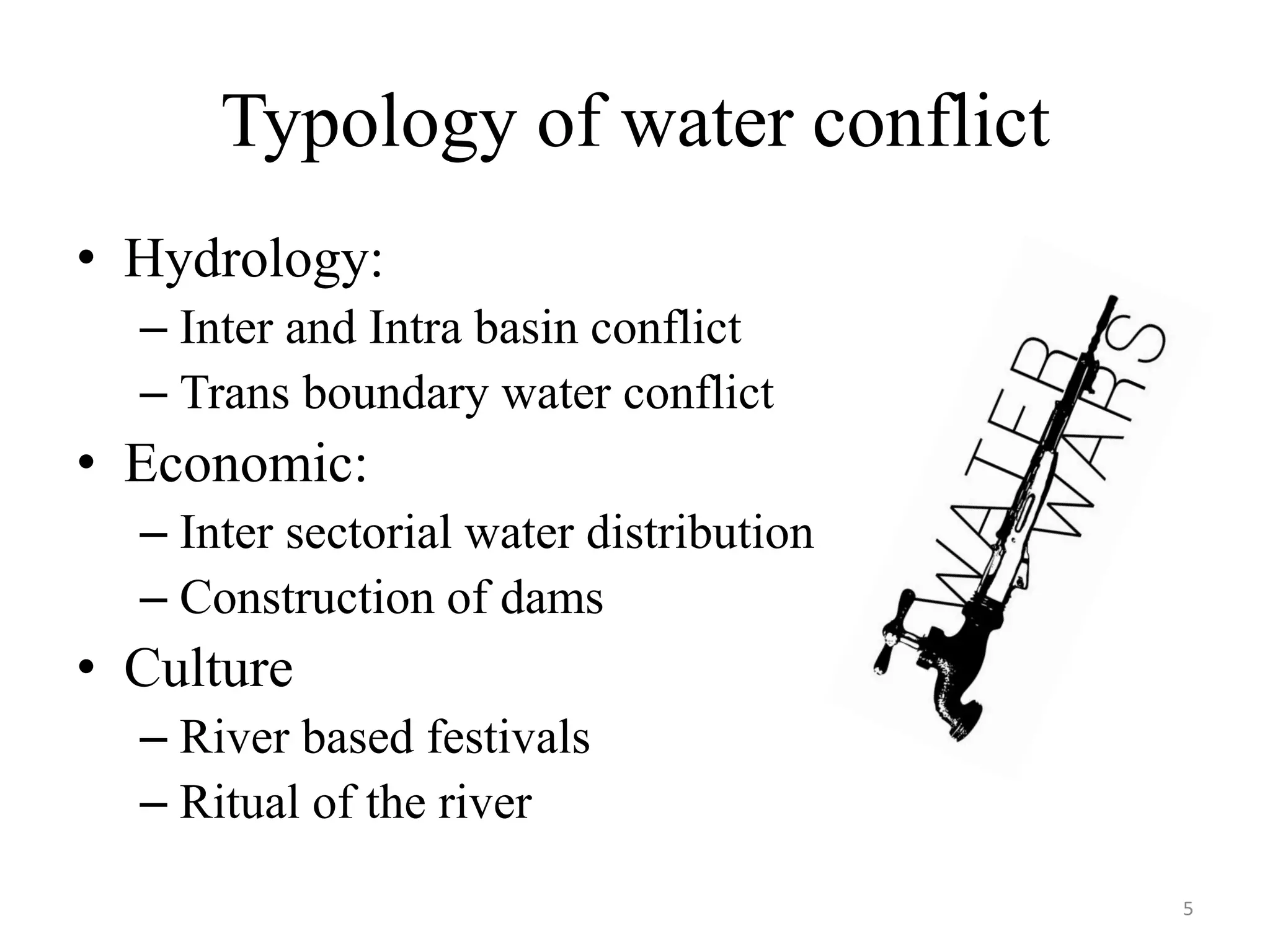 Water and conflict in india ppt | PDF