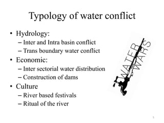Water and conflict in india ppt | PDF