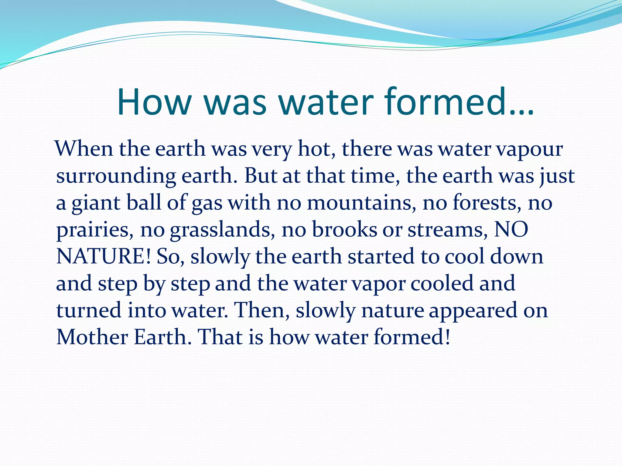 Water and conservation | PPT
