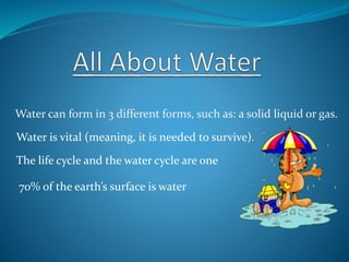 Water and conservation | PPT