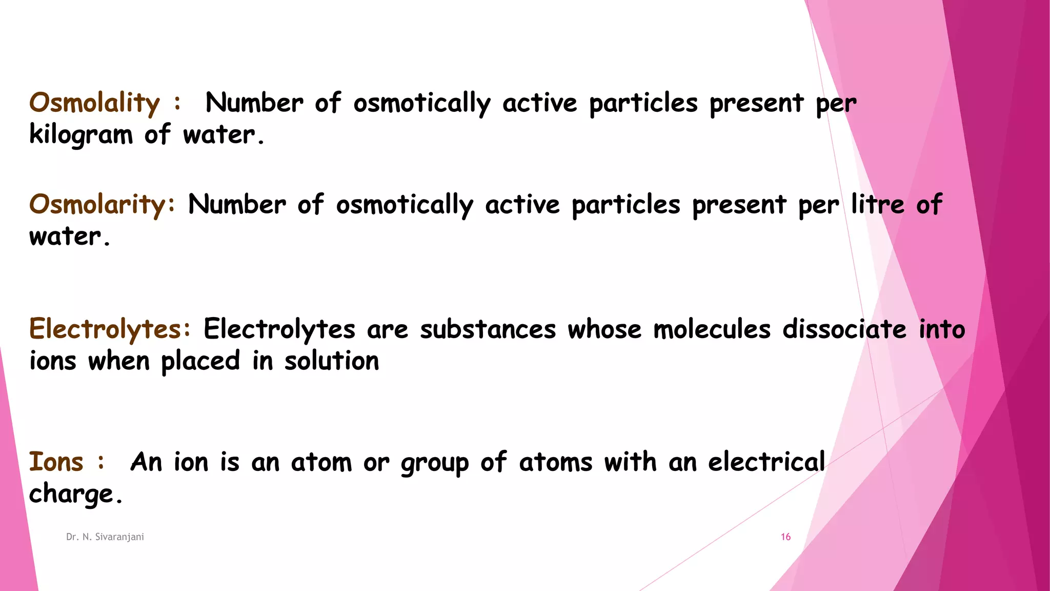Water and electrolyte | PPSX