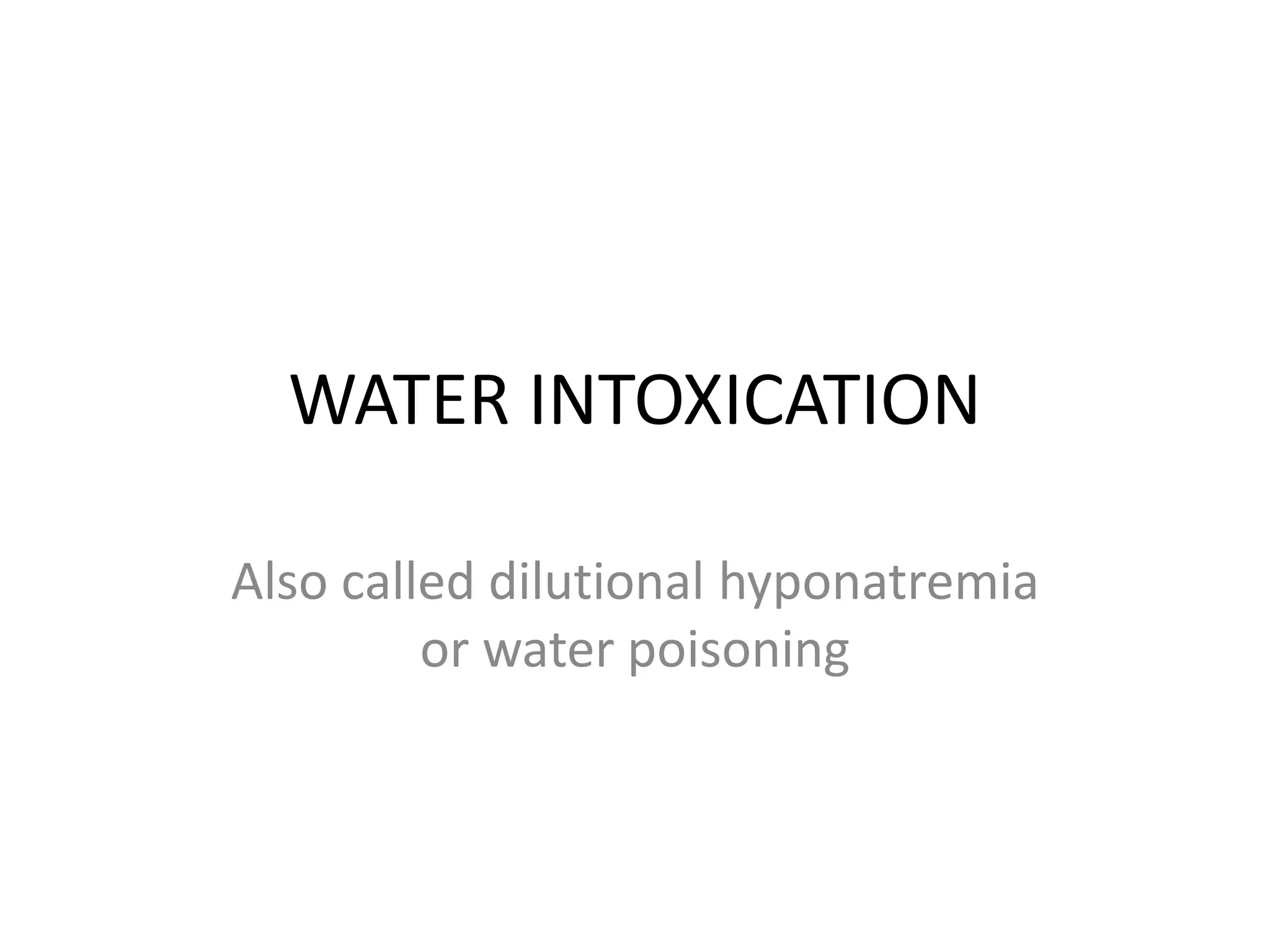 WATER AND ELECTROLYTE METABOLISM- BMLT-2013.ppt