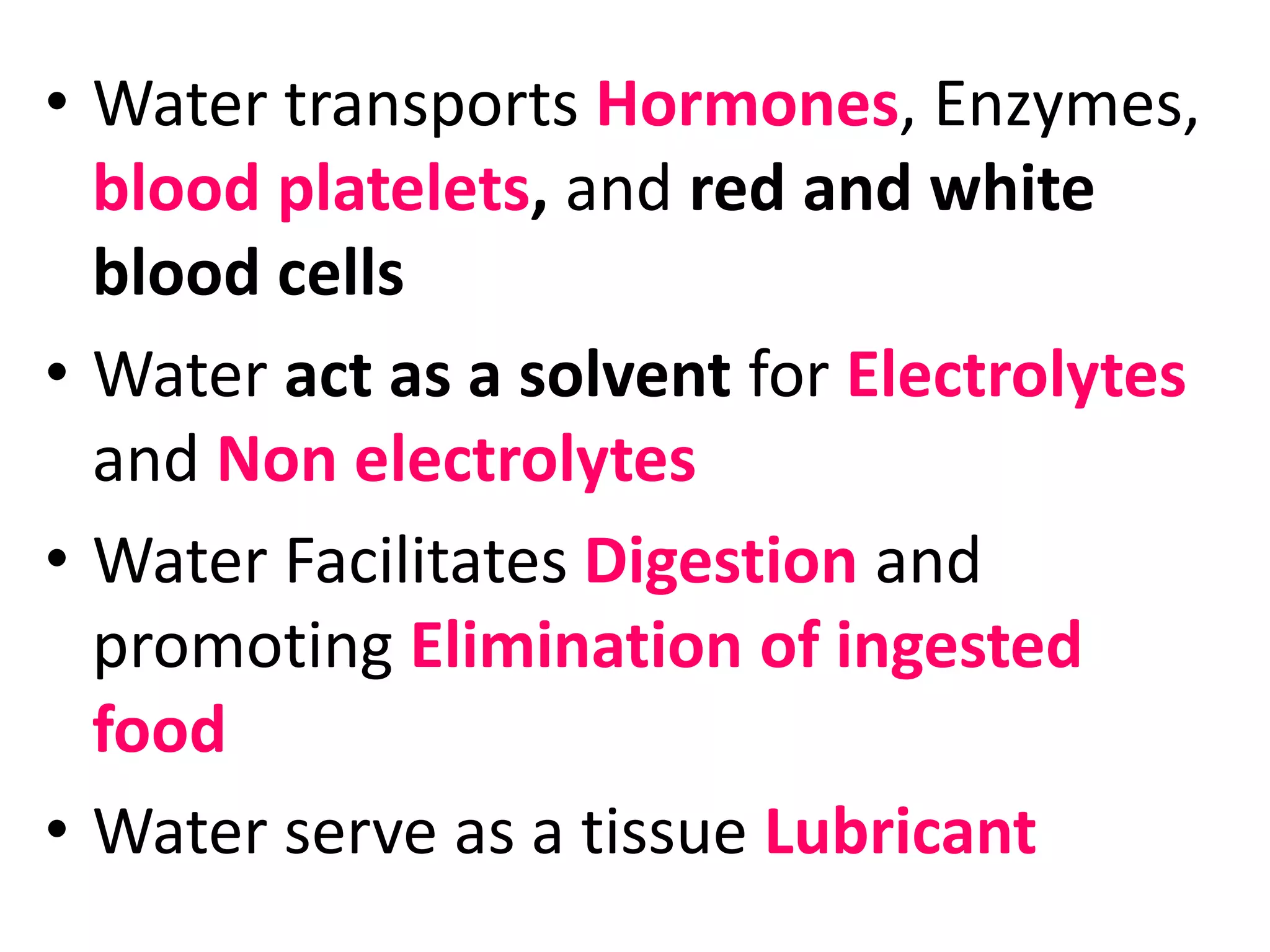 Water and electrolytes balance and imbalance in human body | PPTX