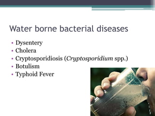 Water and food borne bacterial diseases | PPTX