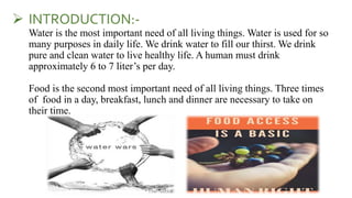 Water and food crises | PPTX