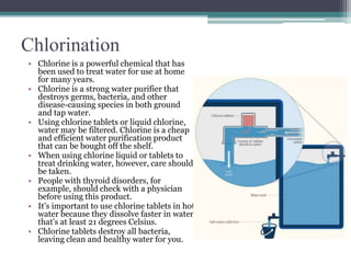 Water and health | PPTX