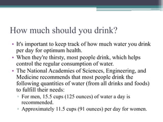 Water and health | PPTX