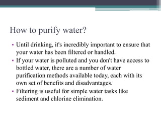 Water and health | PPTX