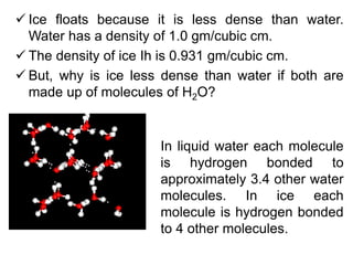 Water and ice physical properties and its structure-1.pptx