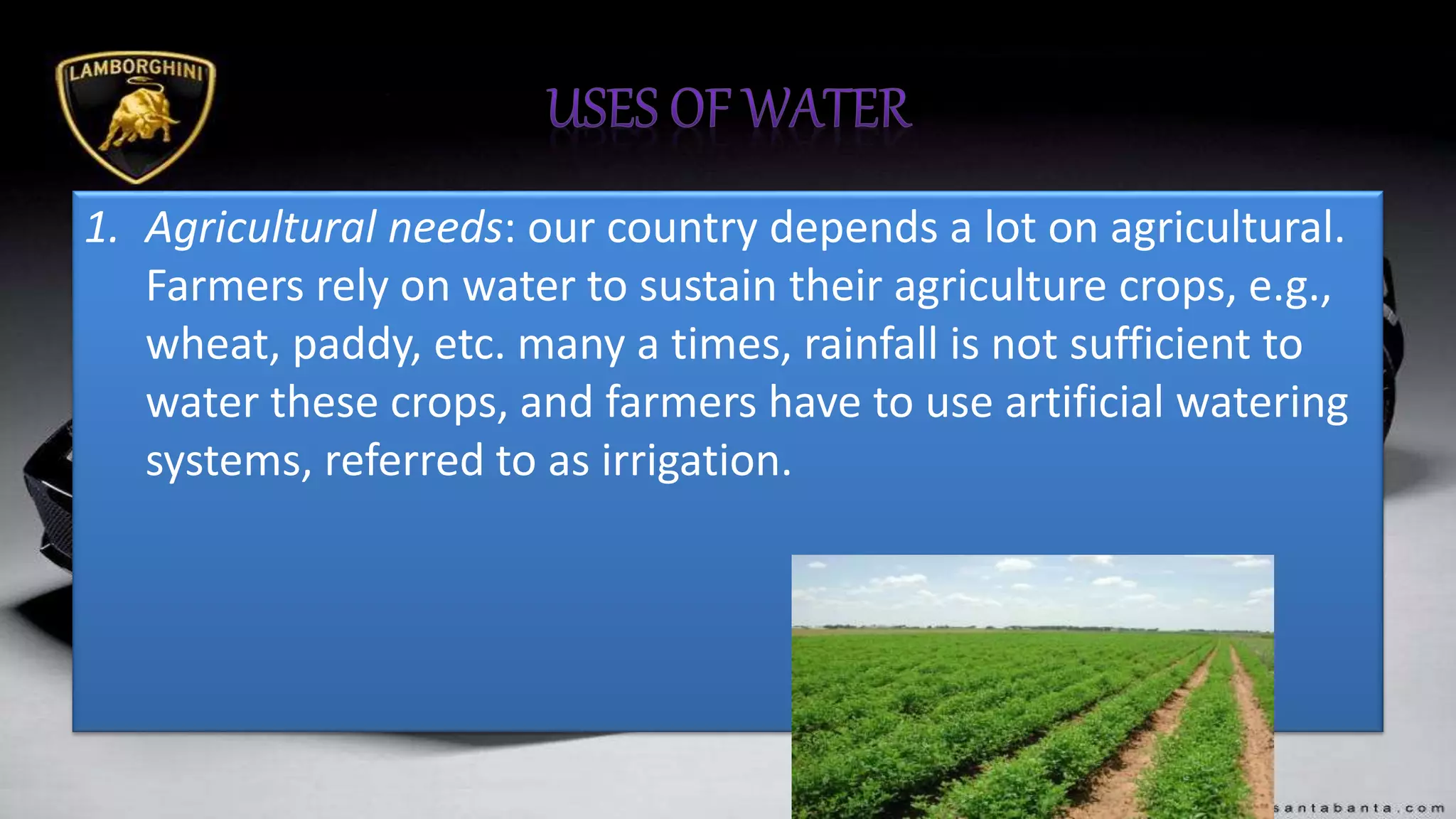 Water and its importance | PPTX