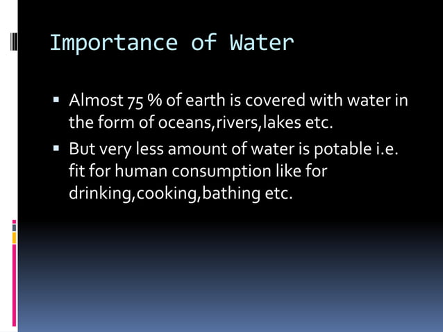 Water and its impurities | PPTX | Chemistry | Science
