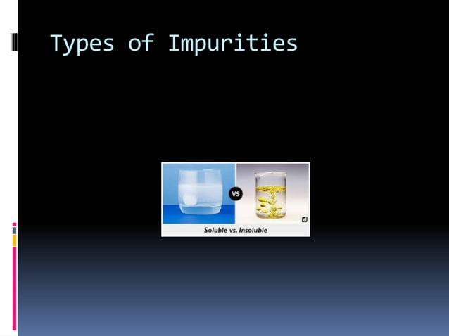 Water and its impurities | PPTX | Chemistry | Science