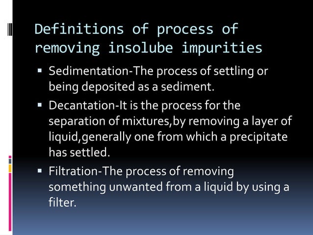 Water and its impurities | PPTX | Chemistry | Science