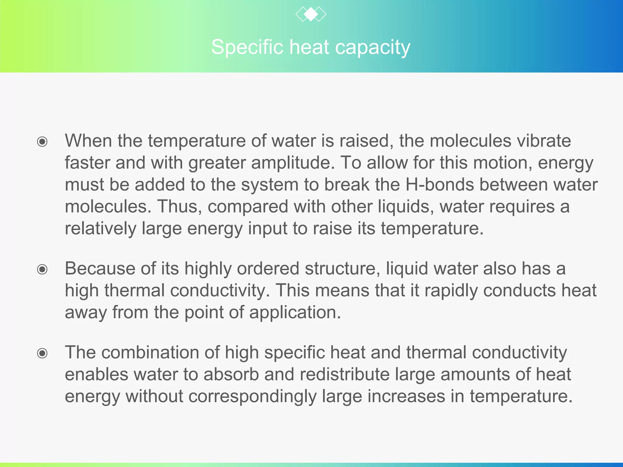 Water and its properties | PPTX