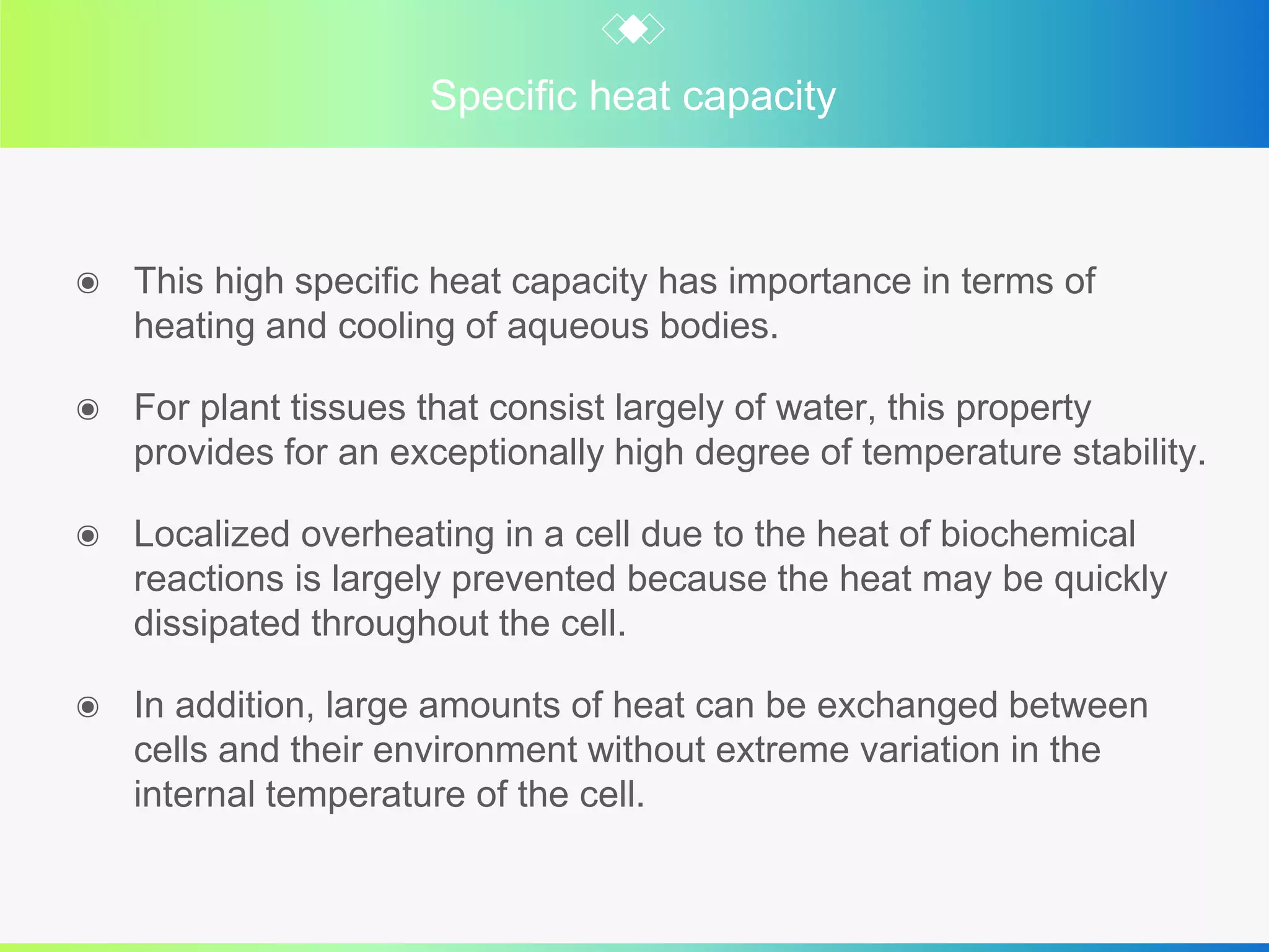 Water and its properties | PPTX
