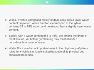 Water and its properties | PPTX