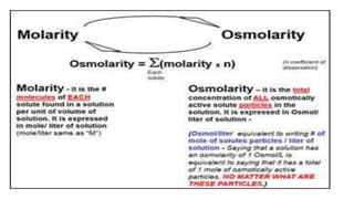 Water and osmolarity | PPTX