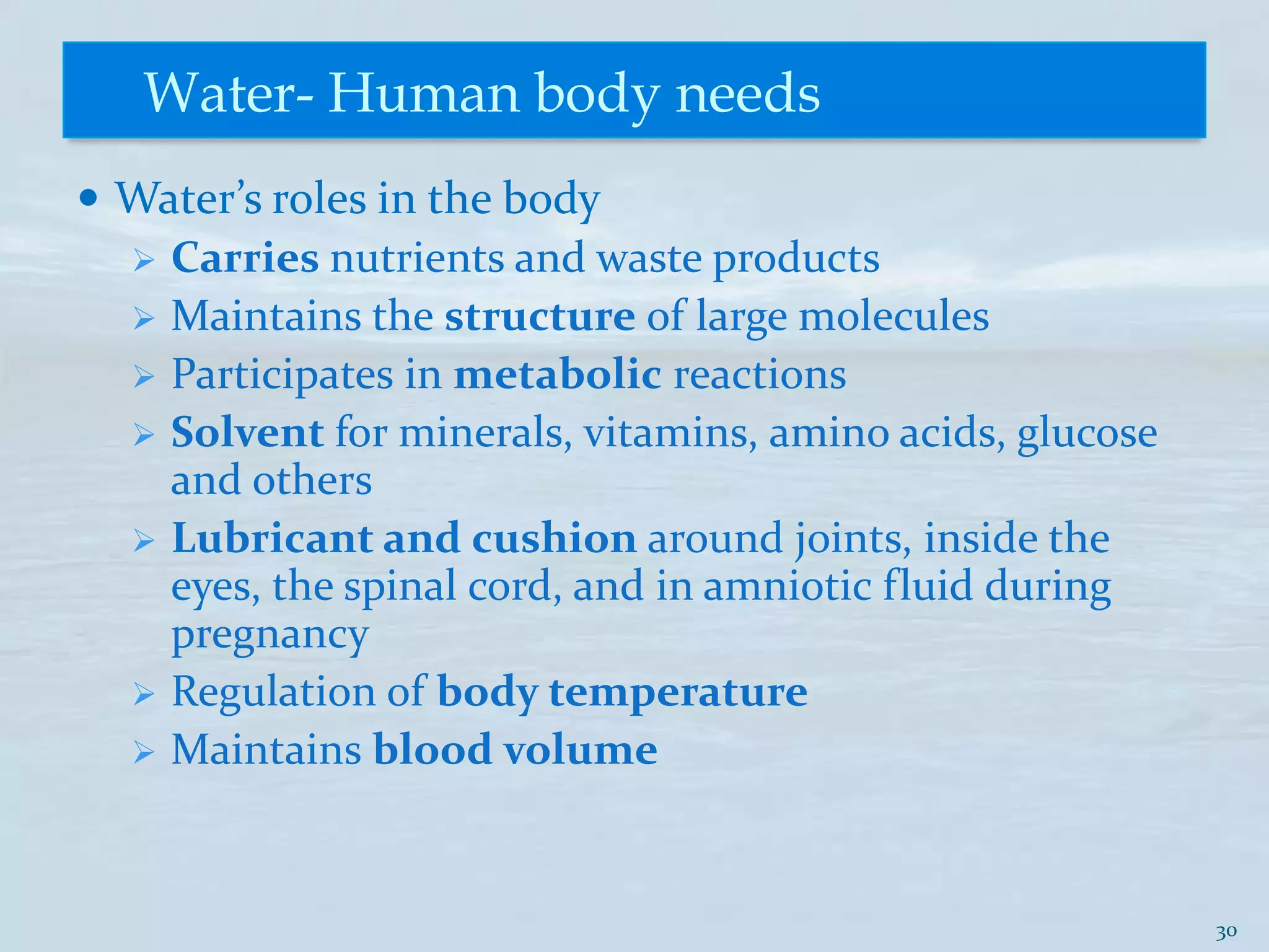 Water and public health importance- Balasubramanya | PPTX