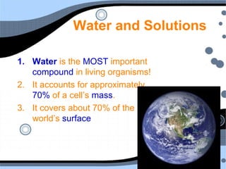 6.3 Water and Solutions | PPT