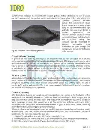 Water and steam chemistry deposits and corrosion- | PDF