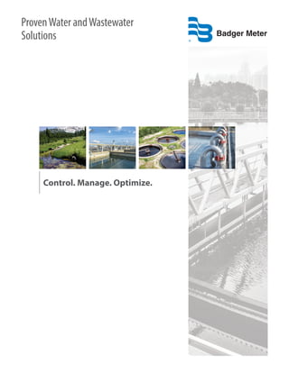 Water and wastewater brochure badger meter | PDF