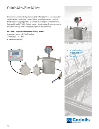 Water and wastewater brochure badger meter | PDF