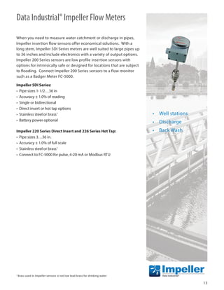 Water and wastewater brochure badger meter | PDF