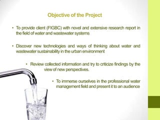 [Metropolia Student Project Seminar 24.5.] Water and Wastewater ...