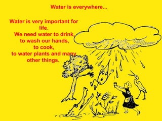 Water and water cycle for clil lessons at primary schools | PPT