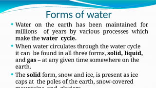 The Water and Water Cycle PowerPoint.pptx