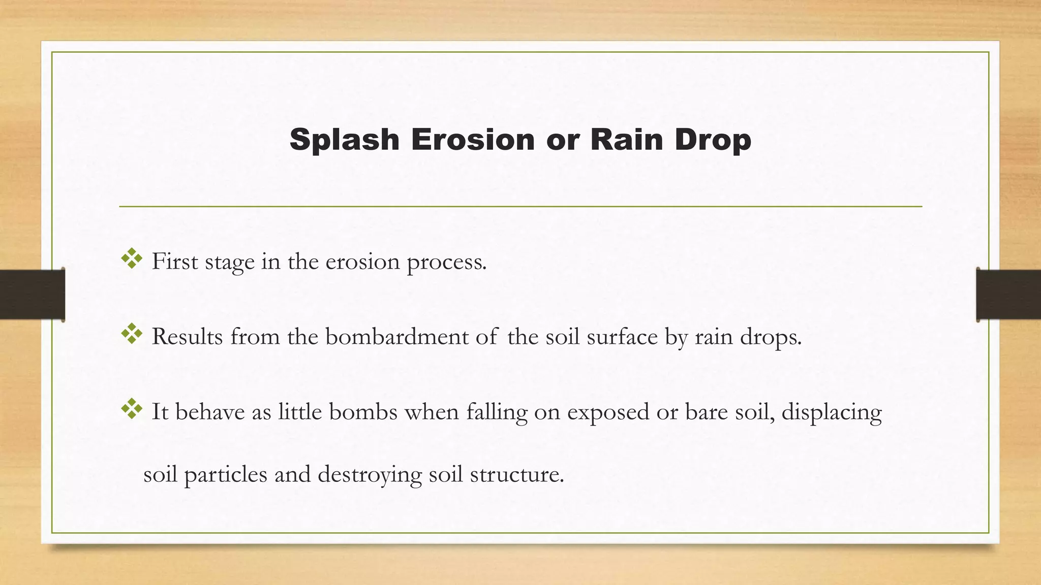 Water and Wind Erosion.pptx | Agriculture | Industries