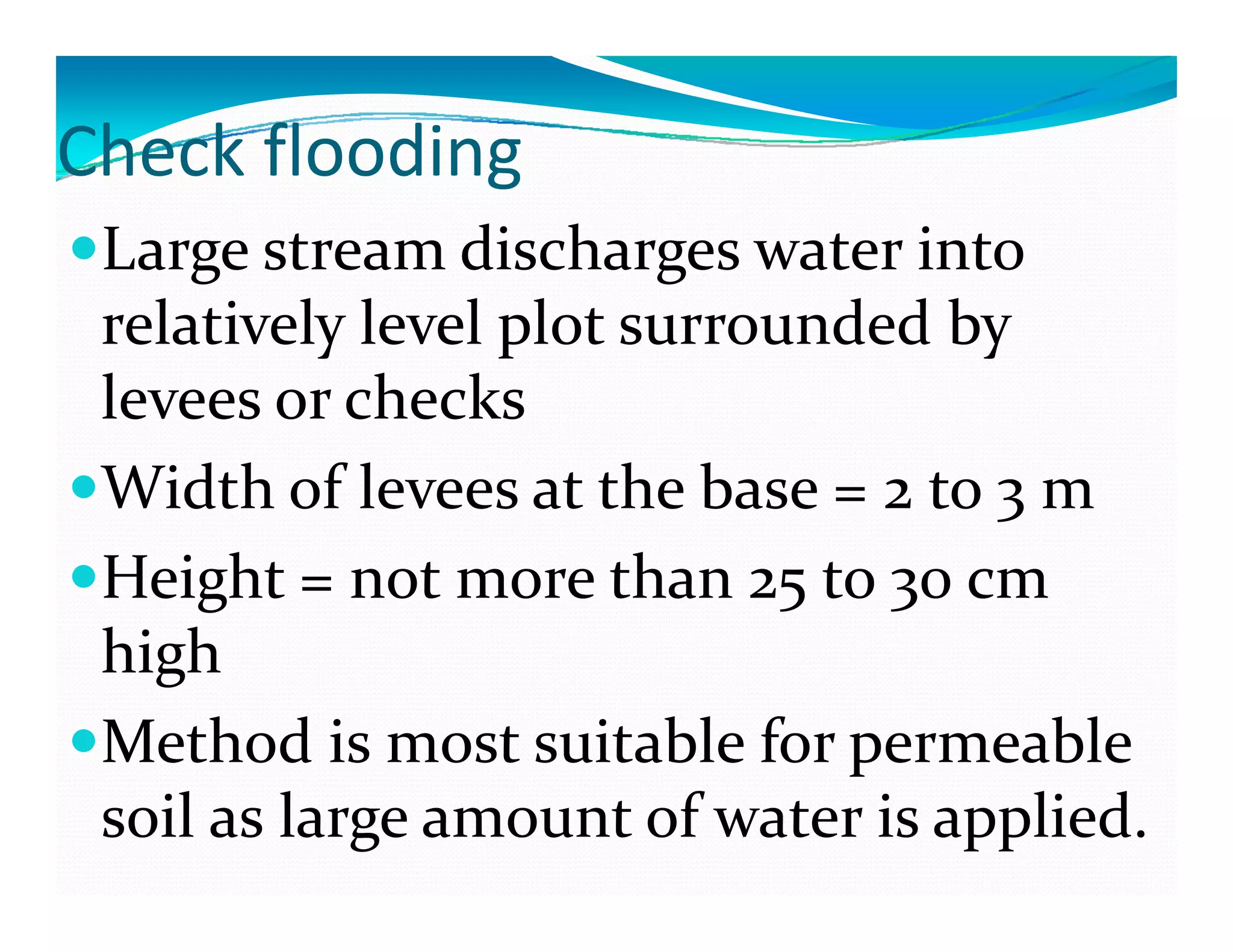 Water application methods (part – i) | PDF