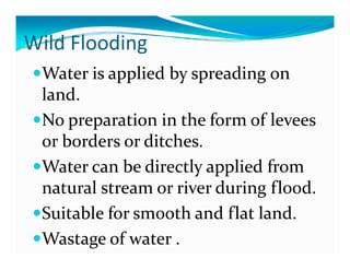 Water application methods (part – i) | PDF