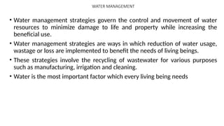 WATER AS A NATURAL RESOURCE & USES .pptx