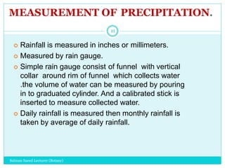 Water as an Ecological Factor by Salman Saeed Lecturer Botany | PPTX