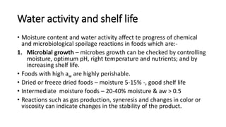 Water - as a nutrient in foods | PPTX
