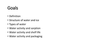 Water - as a nutrient in foods | PPTX
